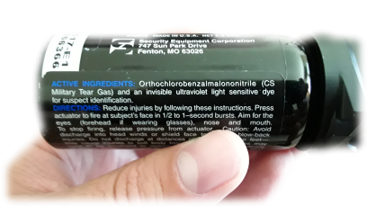 CS Military Tear Gas Spray – Tactical Elite L.L.C